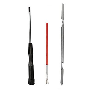 Jiayouy Woodwind Instrument Repair Tool Kit Spring Hook Double Headed Flat Pad Screwdriver Set for Sax Clarinet Oboe Flute Piccolo 3PCS