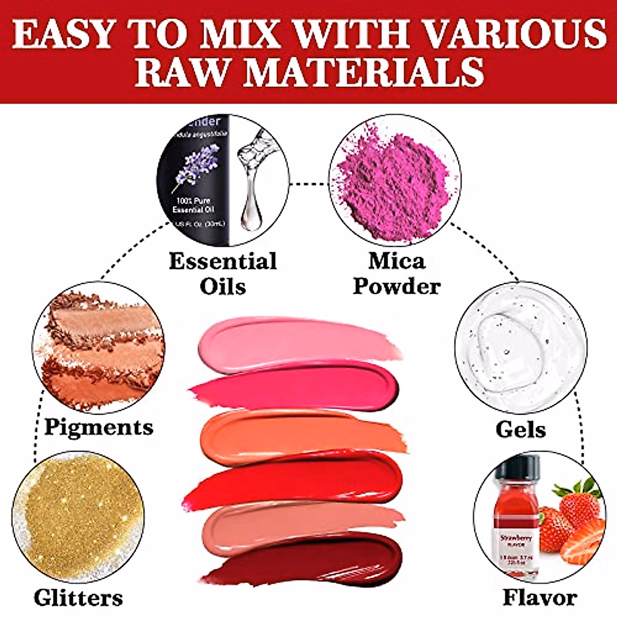 Clear Lip Gloss Base for DIY Lip Gloss Making Kit - 14.1oz Versagel with Olive Oil & Vitamin E for Smooth, Hydrated, Moisturized Lips - Fragrance-Free, Safe for Sensitive Skin Small Business Supplies