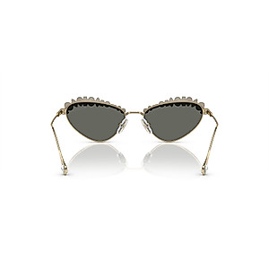 SWAROVSKI SK7009 Sunglasses, Pale Gold/Brown Mirrored Gold, 55 mm