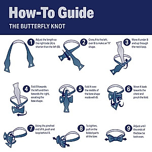 John William Clothing Bow Ties for Men - 100% Silk Self-Tie Bow Tie for Tuxedo & Wedding