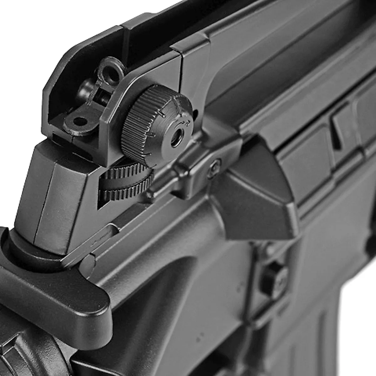 BBTac Airsoft Gun Electric Rifle Full Auto with Burst 3 Round Launcher, Rail System, Powerful AEG Shoot 6mm BBS