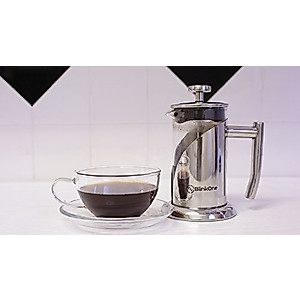 BlinkOne French Press: Single, Double and Up-to Three Serve Cup Espresso Coffee Maker (12 Oz)