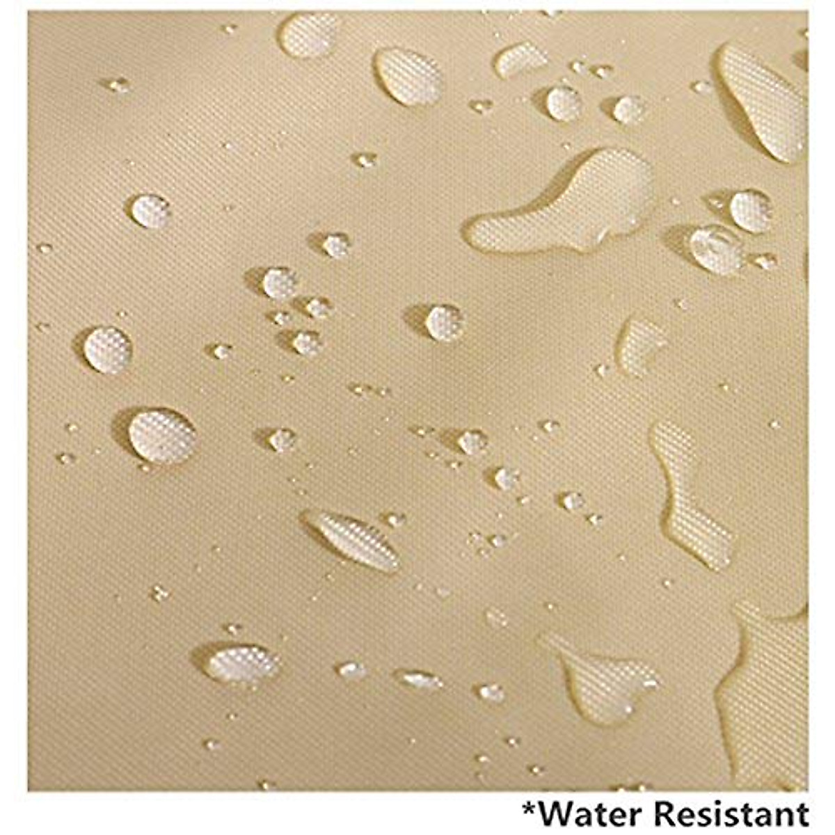 UHousDeco Outdoor 3 Triple Seater Hammock Patio Swing Chair Cover, Water-Resistant, All Weather Protection, Beige Color