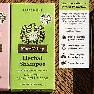 Moon Valley Organics HERBAL SHAMPOO BAR BUNDLES (Peppermint)