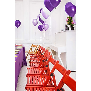 Treasures Gifted Metallic Purple Balloons - Dark Purple Balloons - Purple Latex Balloons 12 Inch - Purple Metallic Balloons - Lilac Balloons - Metallic Purple Balloons 36 Pack