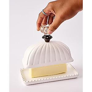 Mud Pie Door Knob Butter Dish