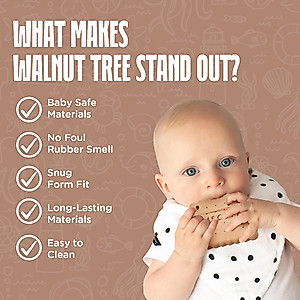 French Cafe-Themed Wooden Toys Set, Natural Wooden Play Food, Handcrafted Beech Wood Toys, Non-Toxic Wooden Food Set for Kids, Teether Toy Food Set of 3