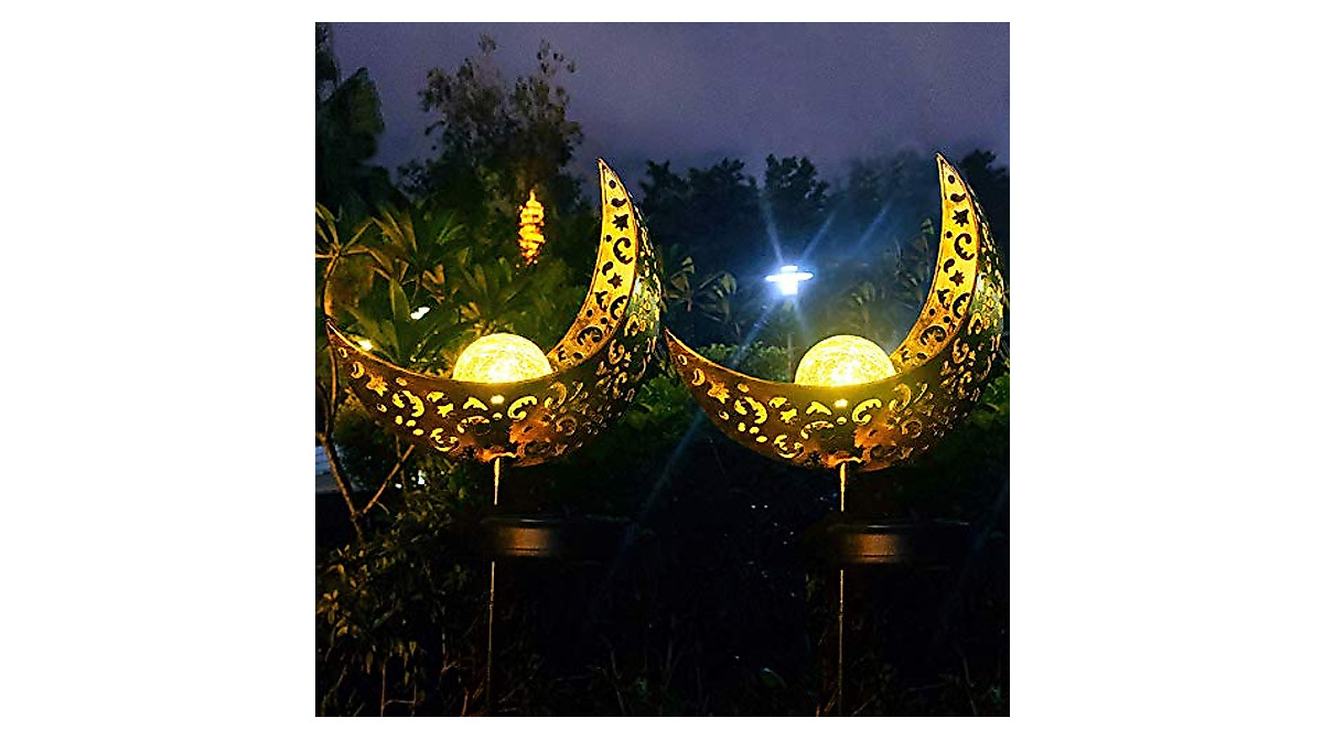 Aubasic Solar Garden Lights - Elegant Waterproof Outdoor Moon Lamps