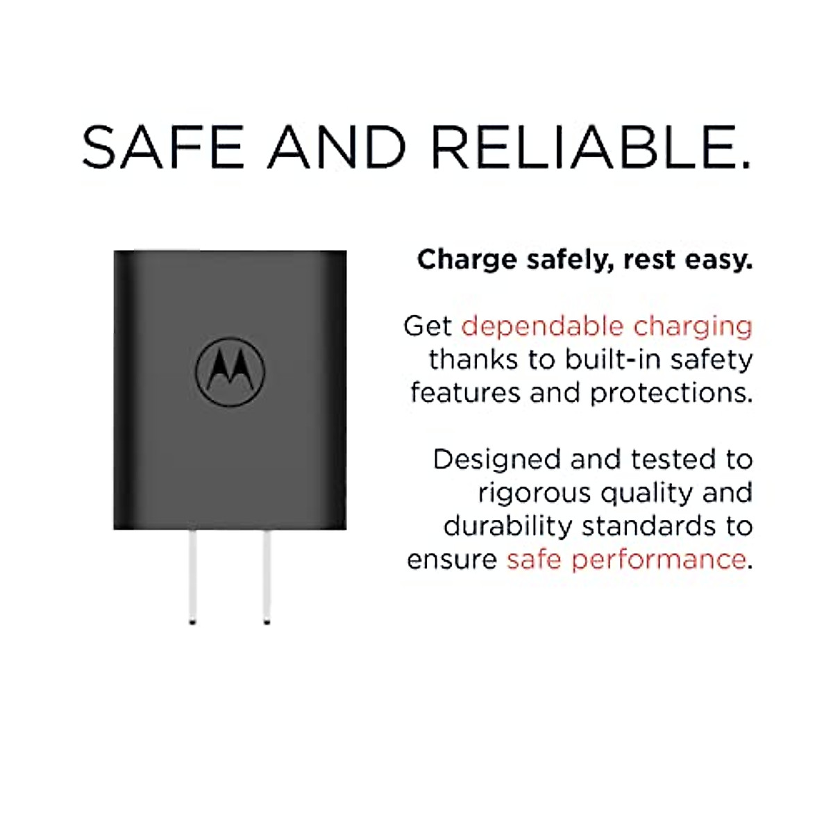 Motorola TurboPower 20 QC3.0 Charger with 1m USB-A to USB-C Cable for Moto G100, G Power (2020/2021/2022), G Stylus (2020/2021/2022/5G), One 5G/5G UW/5G Ace/5G UW Ace, Edge/Edge+