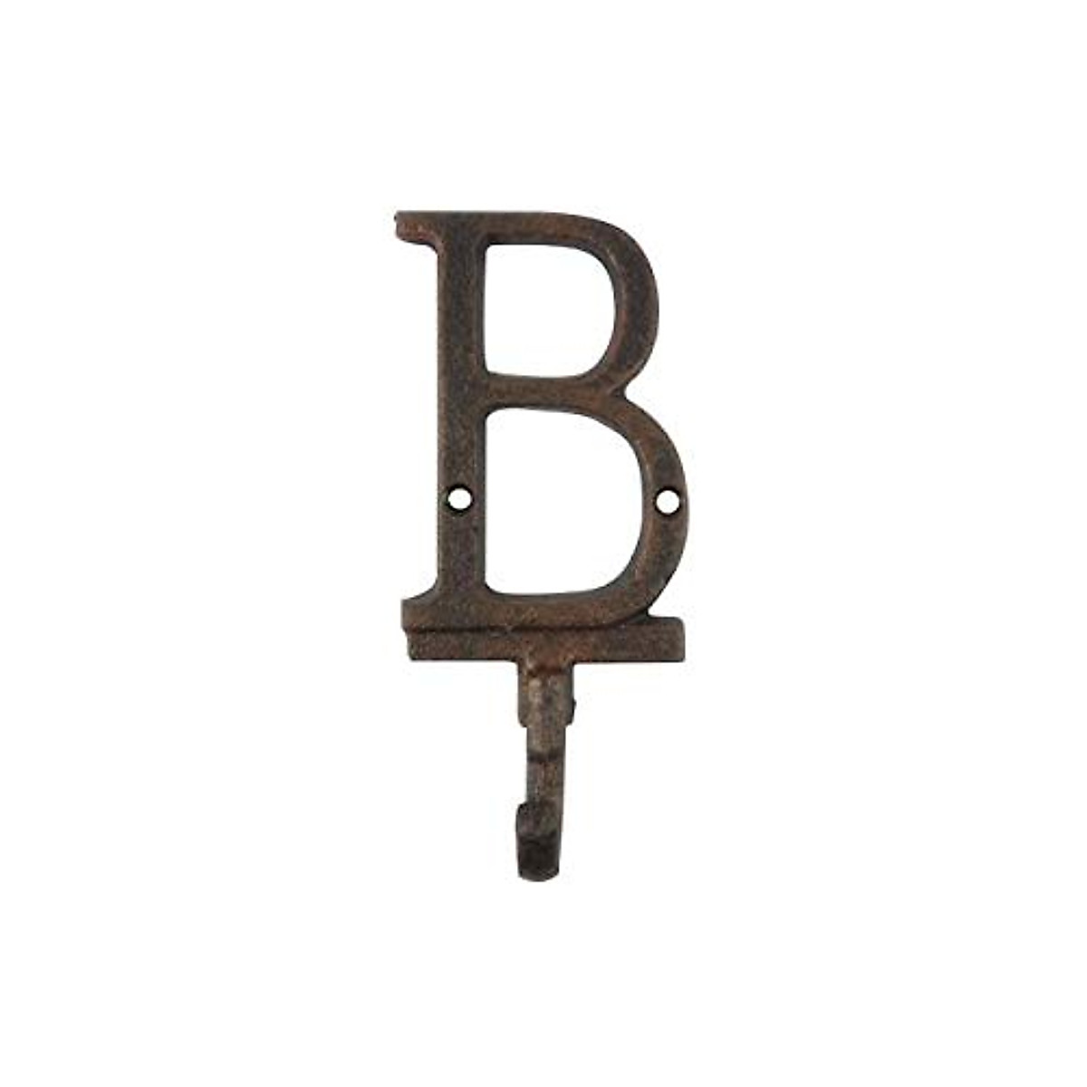 Handcrafted Nautical Decor Rustic Copper Cast Iron Letter B Alphabet Wall Hook 6"