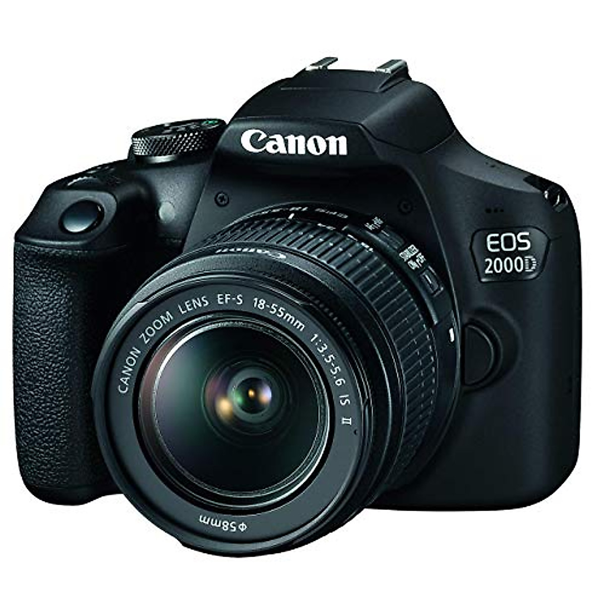 Canon EOS 2000D / Rebel T7 DSLR Camera w/ 18-55mm F/3.5-5.6 is II Lens + 32GB SD Card + More (Renewed)