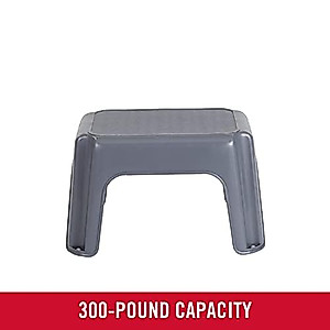 Rubbermaid One-Step Stool, Bisque, Holds up to 200 Pounds, Ideal for Home, Office, Garage, Durable Step Stool, FG275300CYLND, 7.1 inches Height, Gray