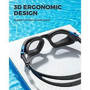 OMID Swim Goggles, P2 Lite Comfortable Anti-Fog Swimming Goggles for Men Women Adults Youth