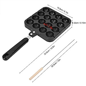 Takoyaki Pan, Non-Stick Takoyaki Tray Cooking Baking Mold Tray used to Make Takoyaki and Round Pancakes