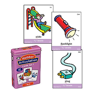 Super Duper Publications | Set of 7 Webber® Articulation Card Decks (Bundle Set 1) | Educational Learning Resource for Children | Flashcards for Speech Therapy