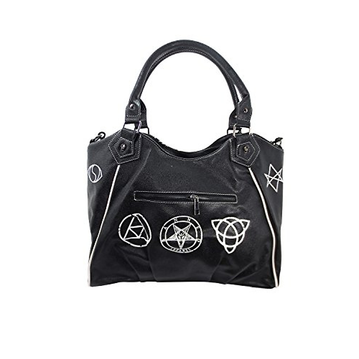 LOst Queen Gothic Rockabilly Skull Pentagram Shoulder Bag - Purse