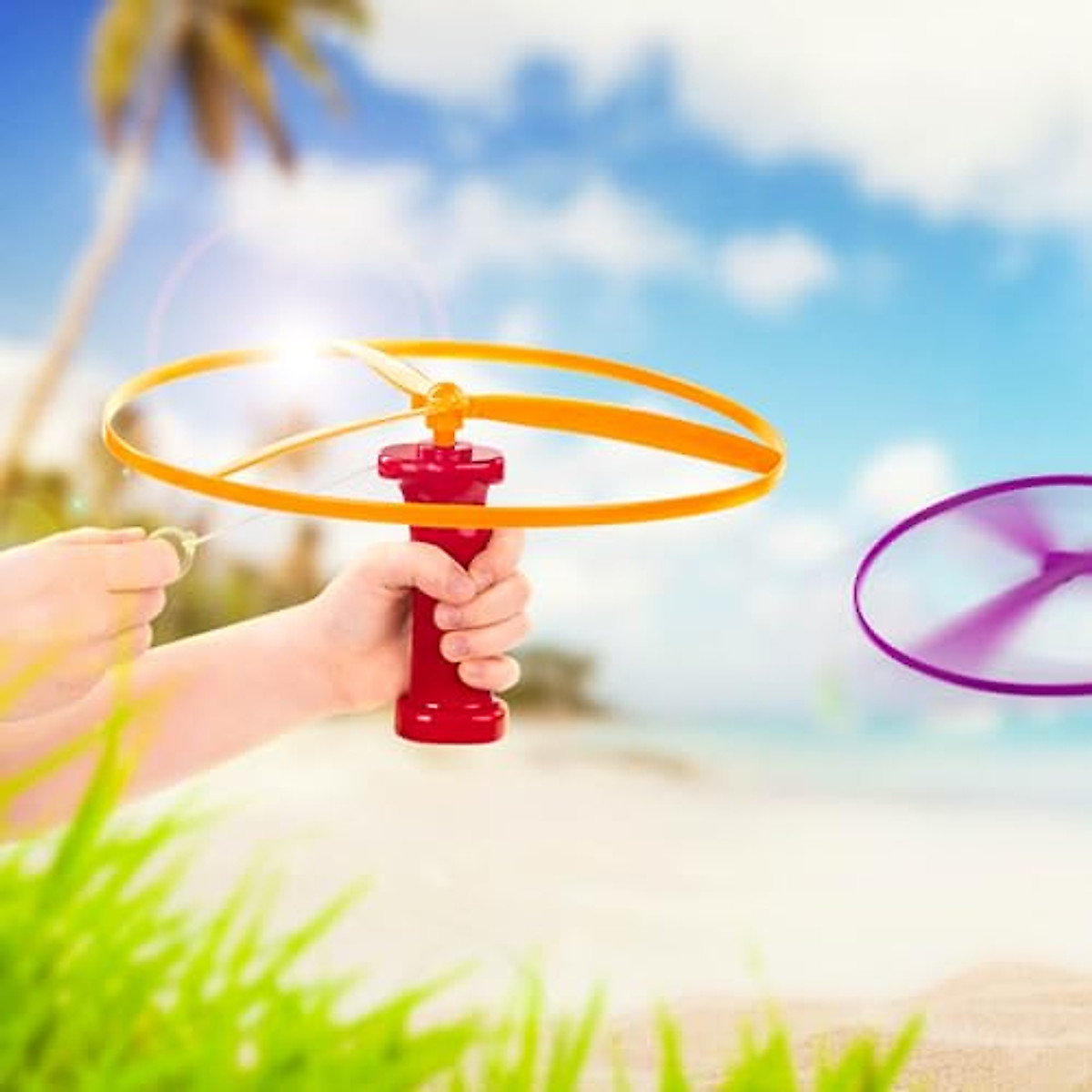 Battat – Flying Disc Toy – 2 Launchers & 4 Discs – Helicopter Playset – Outdoor Toys For Summer – 3 Years + – Skyrocopter