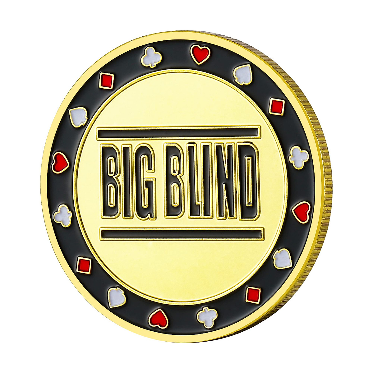 LuluCircle Small Blind, Big Blind, Dealer Button, Poker Guard, Poker Gifts for Men, Poker Accessories, Poker Chips with Plastic Case (Position Marker), 3 pcs