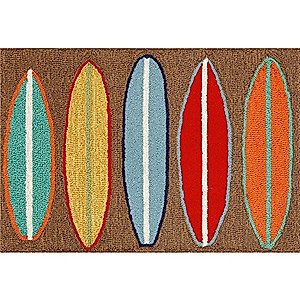 Liora Manne Frontporch Surfboards Rug Rug Size: 20" x 30"