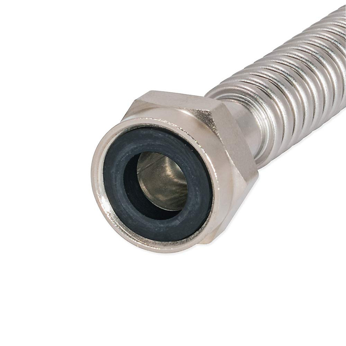 Eastman 0447518 Flexible Stainless Steel Corrugated Water Heater Connector, 1-Inch FIP X 1-Inch FIP, 12-inch Length
