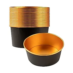 Restaurantware Foil Lux 25.3 OZ Take Out Container, 50 Insulated Foil Lining Food Container - Greaseproof, Stackable, Black Paper To Go Food Container, For Hot Or Cold Foods, Lids Sold Separately