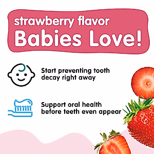 Kids Strawberry Foaming Toothpaste, Anti-Cavity Fluoride, Great Tasting, Safe and Effective, 360ºCare for Mouth, for Children Kids Age for 3 and Up, 2 PCS