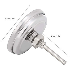 100~700 BBQ Thermometer Temperature Gauge Stainless Steel Double Scale Grill Thermometer Temp Gauge Outdoor Barbecue Smoker Grill