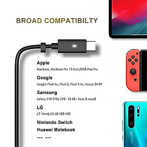 45W USB C Adapter Power Charger for DELL XPS 11 12 9250; Dell XPS 13 9360 9365 9370 9333 9380,Latitude 7275 7370 5175 5285 5290-2in1 7390-2in1,LA45NM150,0HDCY5,04RYWW