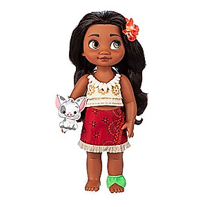 Disney Animators' Collection Moana Doll - 16 Inches Toy Figure, Molded Details, Fully Posable Toy in Satin Dress - Suitable for Ages 3+ Toy Figure