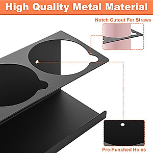 YAYODS 2 Pack Spray Bottle Holder Wall Mount, 5 Cans Spray Can Holder Rack Organizer Steel Aerosol Paint Spray Bottle Storage Rack for Garage Home Workspace, Black