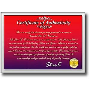 Star K Round 7mm Created Pink Sapphire Marquee Design Promise Engagement Ring 14 kt Rose Gold Size 7