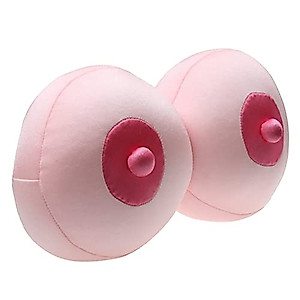FOMIYES Breast Boob Pillow Novelty Boobs Breasts Pillow Cushion Funny Chest Pillow Plush Kawaii Toy Gift for Couples Home Living Room Decor