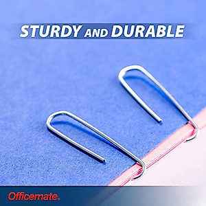 Officemate Premium #1 Paper Clips, 1,000 Paper Clips (10 Boxes of 100 Each) (99916) , Silver