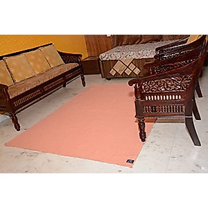 Rajputana Export Handmade Braided Rectangle Shape Cotton Rug/Rugs for Bedroom/Cream Rug/Cotton Rug/Organic Rug/Handmade Rug (Black, 4x6 Ft.)