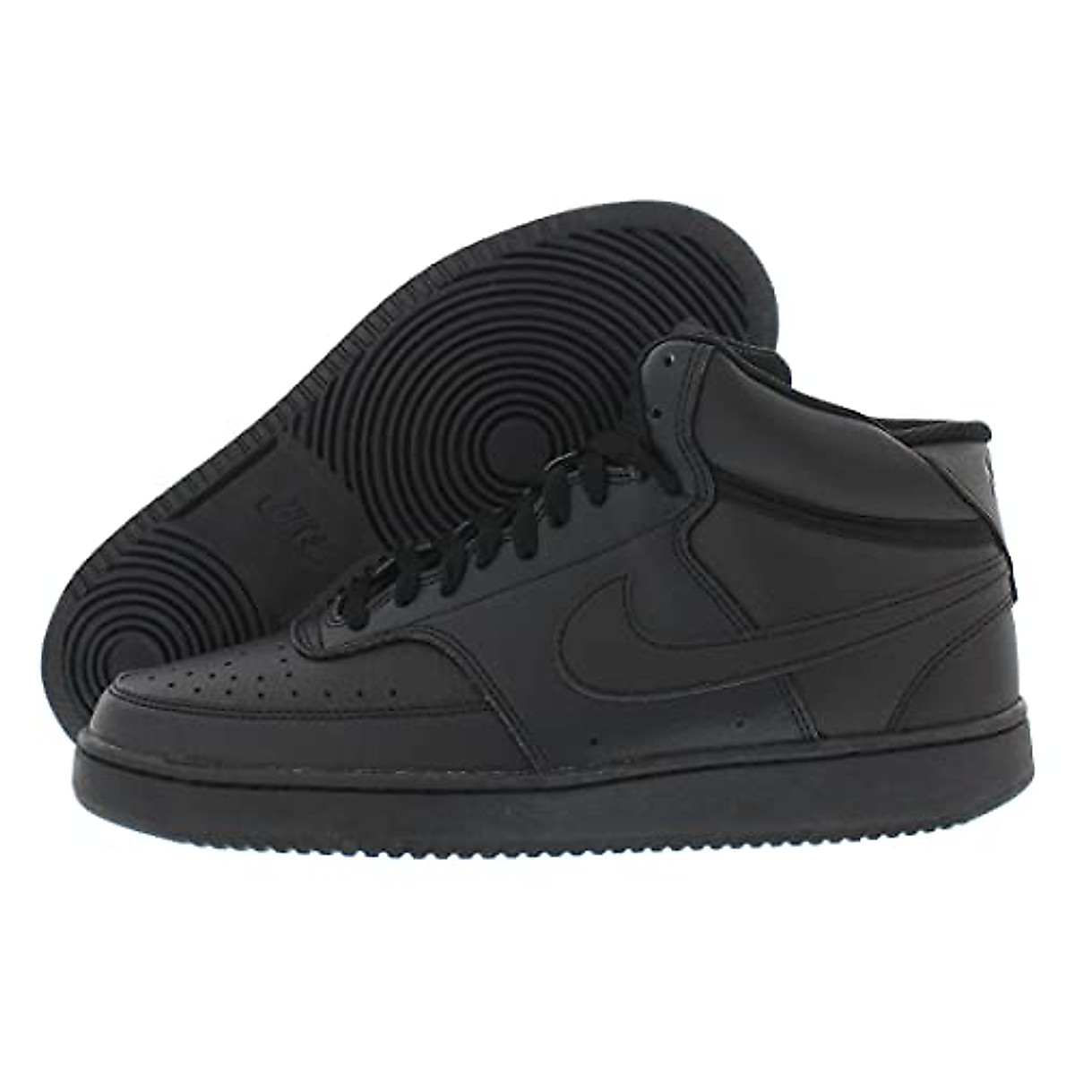 Nike Court Vision Mid NN Unisex Shoes Size 11, Color: Black/Black-Black