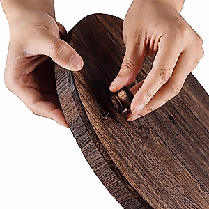 Creatart Wooden 3 Tiered Tray Stand with 8 Pieces Summer Avocado Tiered Tray Decor Set Round Wood Tiered Serving Tray for Food Kitchen Table Centerpieces Decorative Tray (Avocado)