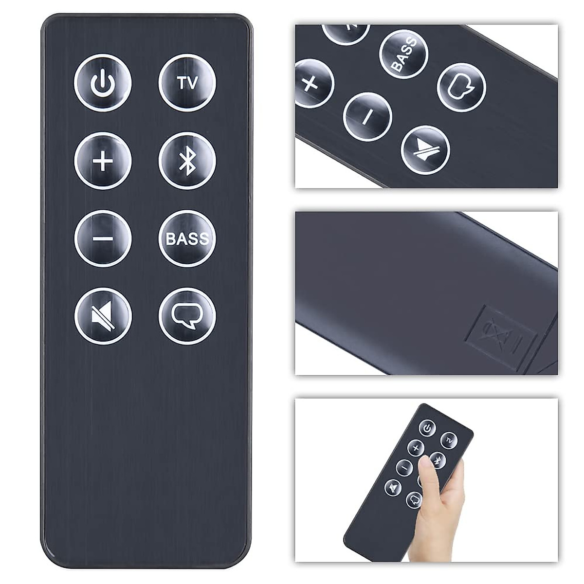 New Replacement Remote Control Compatible for Bose Solo 5 10 15 Series II TV Sound Speaker System 410376 418775 431974 740928-1120 838309-1100 845194