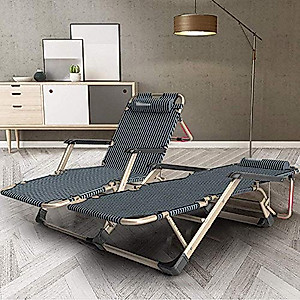 CHLDDHC Folding Chaise Longue Chaise Longue Jardin Siesta Desk Siesta Chair Single Bed Lazy Chair Leisure Outdoor Folding Chair Chaise Longue for Beach Fishing