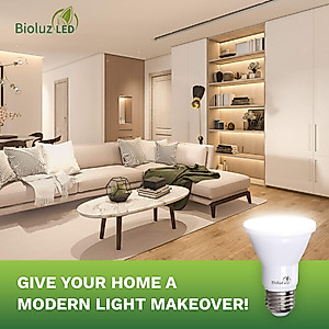 Bioluz LED 10 Pack PAR20 LED Bulb 90 CRI 5.5W = 75W Replacement Spot Light Bulb 3000K Soft White, E26, 40 Degree Beam Angle, UL Listed & Title 20