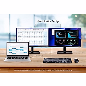 SAMSUNG FT45 Series 27-Inch FHD 1080p Computer Monitor, 75Hz, IPS Panel, HDMI, USB Hub, Height Adjustable Stand, 3 Yr WRNTY (LF27T450FQNXGO),Black