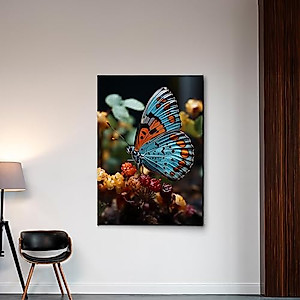 Abstract Painting Buy Canvas Wall Art, Butterfly Painting Art, Butterfly canvas, bedroom Butterfly wall art,Watercolor abstract Butterfly canvas painting