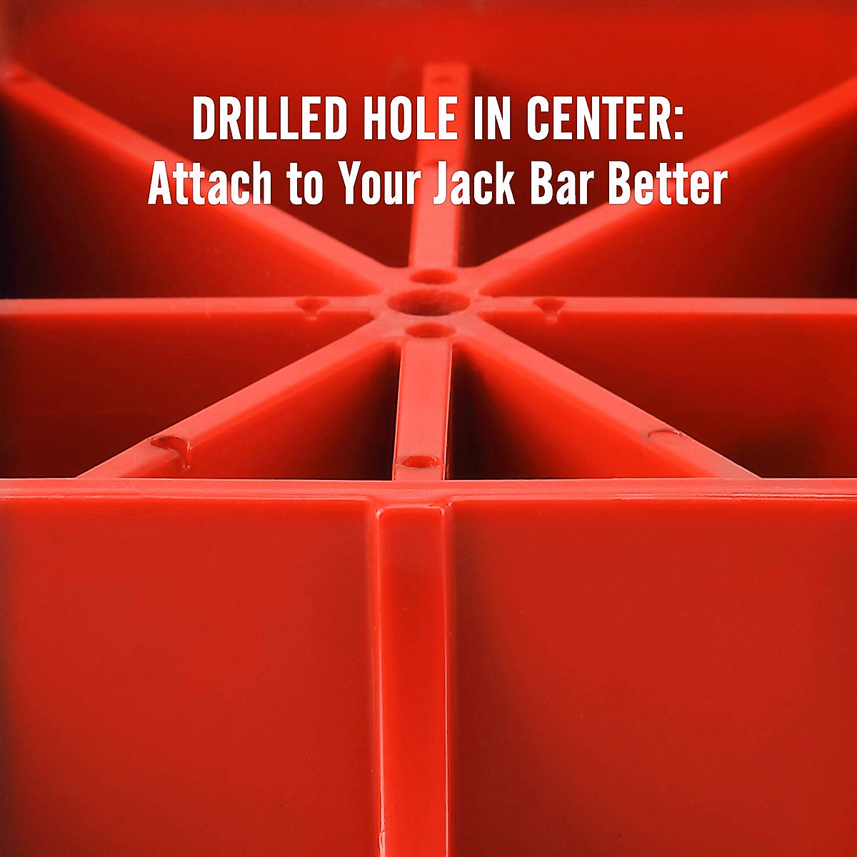 Seven Sparta Off-Road Base Compatible with Hi Lift Jack PP Pad to Alleviate Jack Hoisting Sinkage (Red)