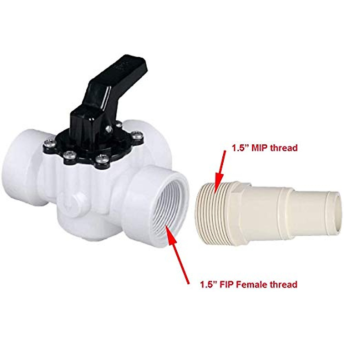 XVRTJ Parts Shop SPX1091Z7 SPX1091Z4 Combo Hose Adapter Replacement for Hayward Wide Mouth Skimmer and Chlorine Feeder (3 Pack)