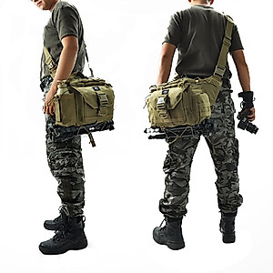SHANGRI-LA Multi-functional Outdoor Hiking Pack Tactical Messenger Range Bag Camera Sling Assault CCW Gear Modular Deployment