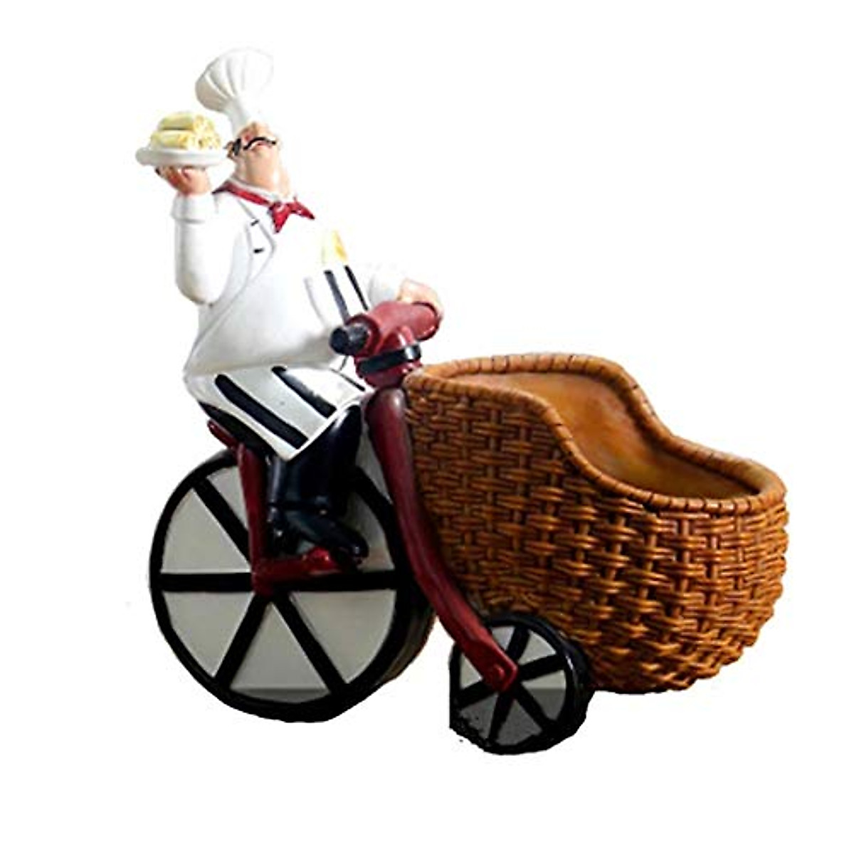 n/a European Chef Wine Rack Resin Crafts Western Restaurant Home Decorations Ornaments Kitchen Wine Cabinet Window