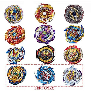 Bey Battle Burst Gyro Blade Toy Set Gift with Portable Box 12 Spinning Tops 2 Two-Way Launcher Metal Fusion Attack Top Battling Game Gift for Boys Children Kids