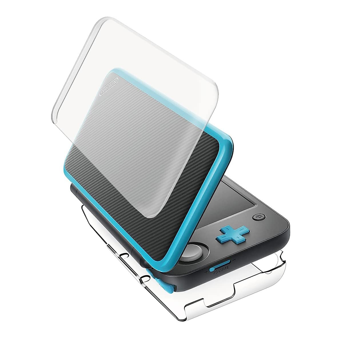 VSEER New 2DS XL Case - Crystal Transparent Hard Shell Protective Case Cover Skin Ultra Clear Anti-Scratch Accessory Compatible with New 2017 2DS XL LL