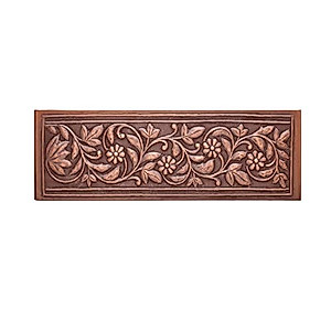 Signature Hardware 214146 30-1/8" Vine Design Farmhouse Single Basin Copper Kitchen Sink