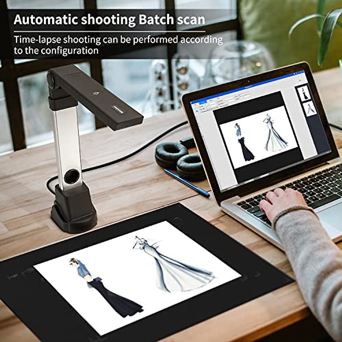 NetumScan Upgraded Book & Document Scanner for Teachers, Multi-Language ...