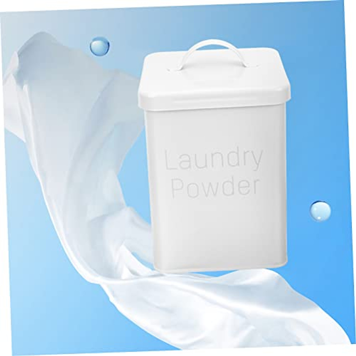 Washing Powder Storage Bucket Laundry Containers for Powder Container for Flour Softner Washing Powder Containerent Laundry Powder Storage Container Bin 1 Set